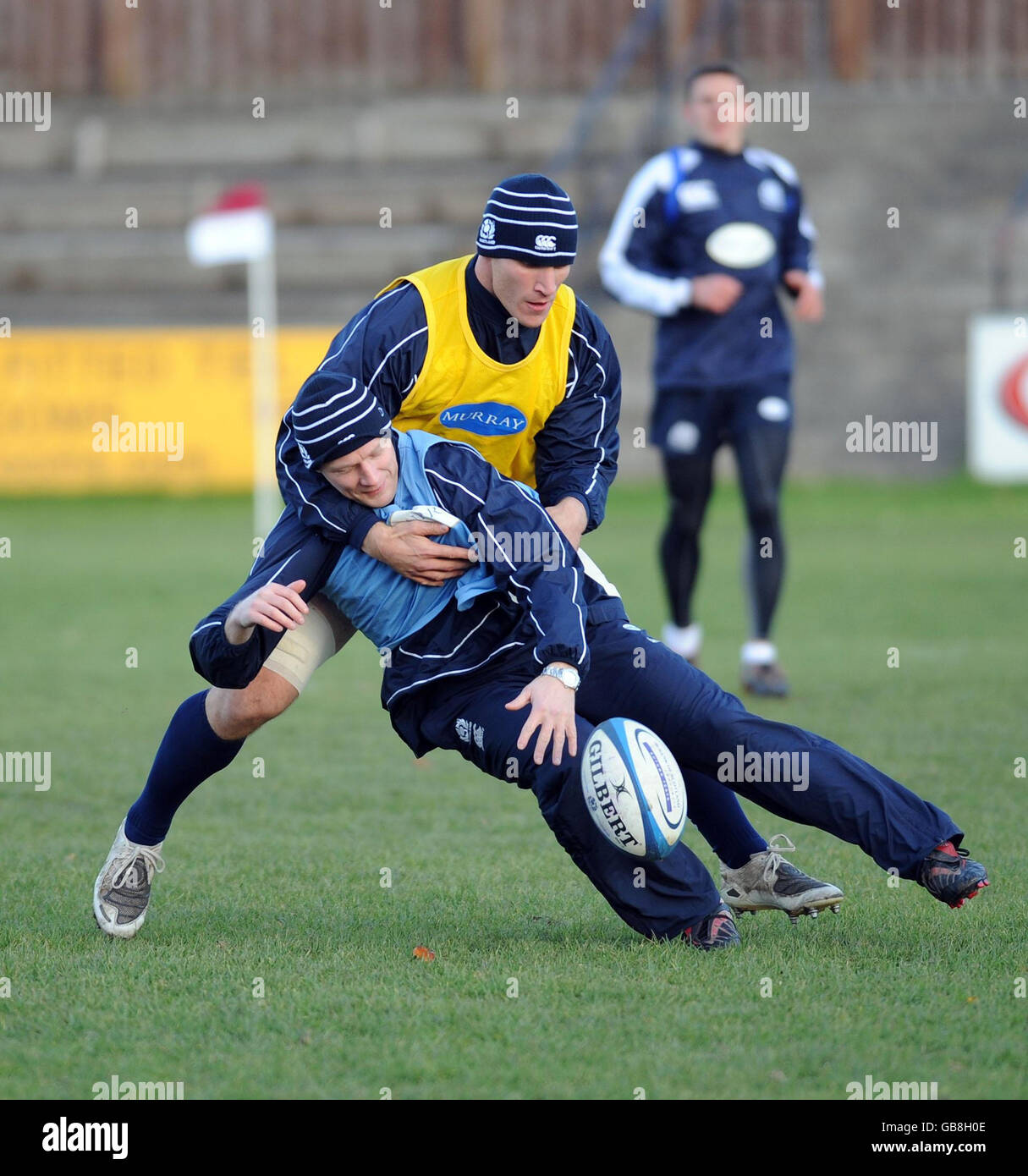 Scotlands duncan hodge alister strokosch during training session at ...
