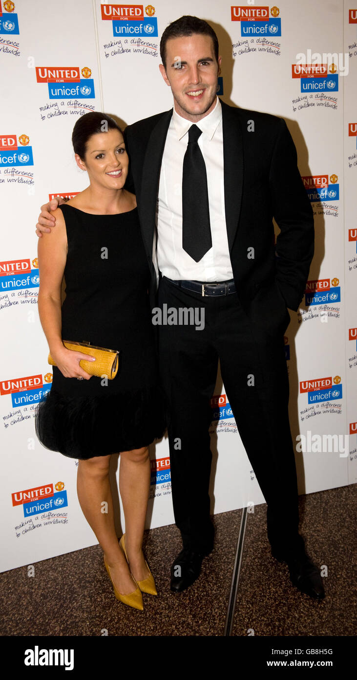 Manchester United's John O'Shea and partner arrive at Manchester United ...