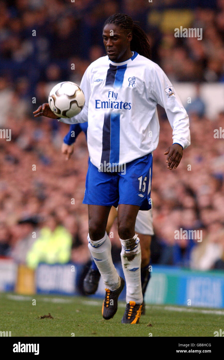 Soccer - FA Barclaycard Premiership - Everton v Chelsea. Mario Melchiot ...