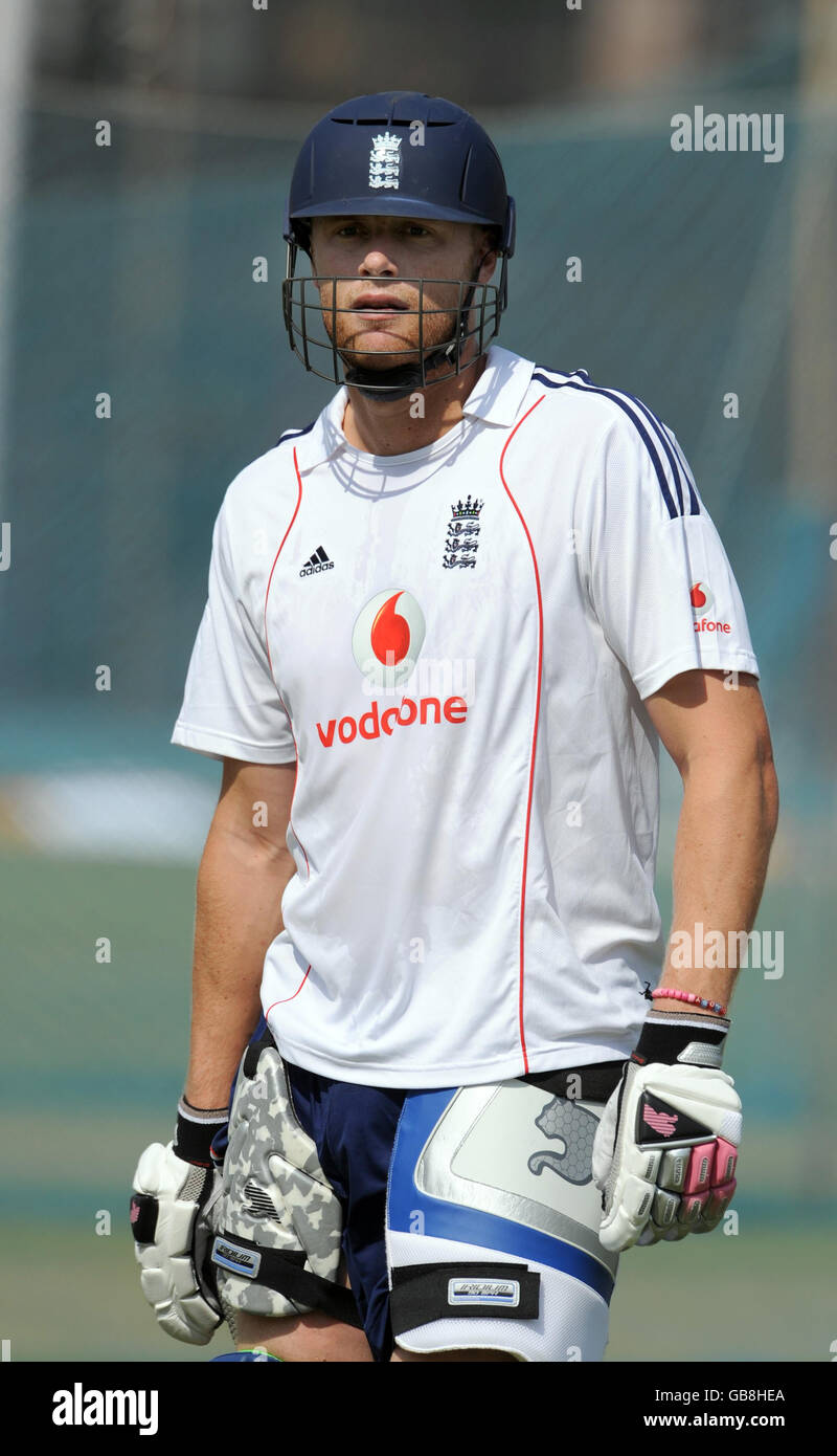 Andrew Flintoff during a training session at Madhavrao Scindia Cricket ...