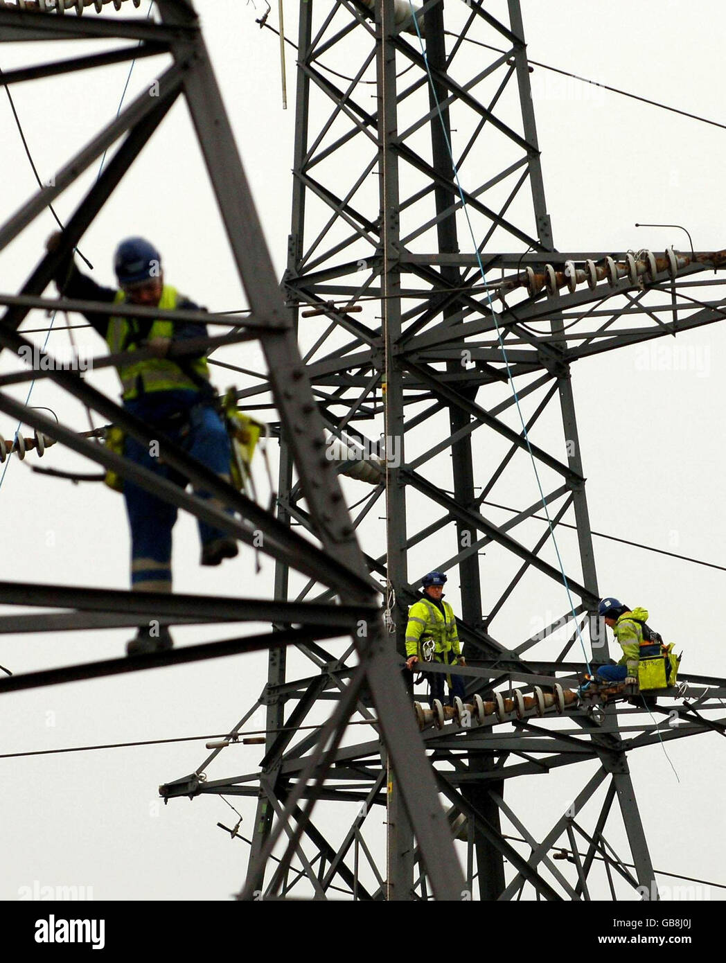 Work begins on the removal of the first of 52 electricity pylons from ...