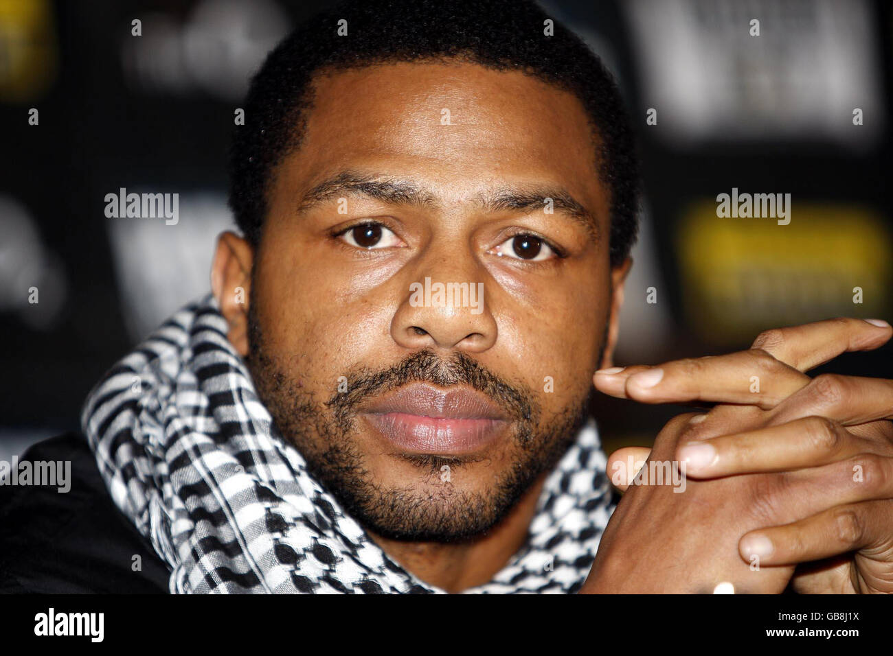 USA's Monte Barrett during a Head to Head Press Conference at The 02 ...