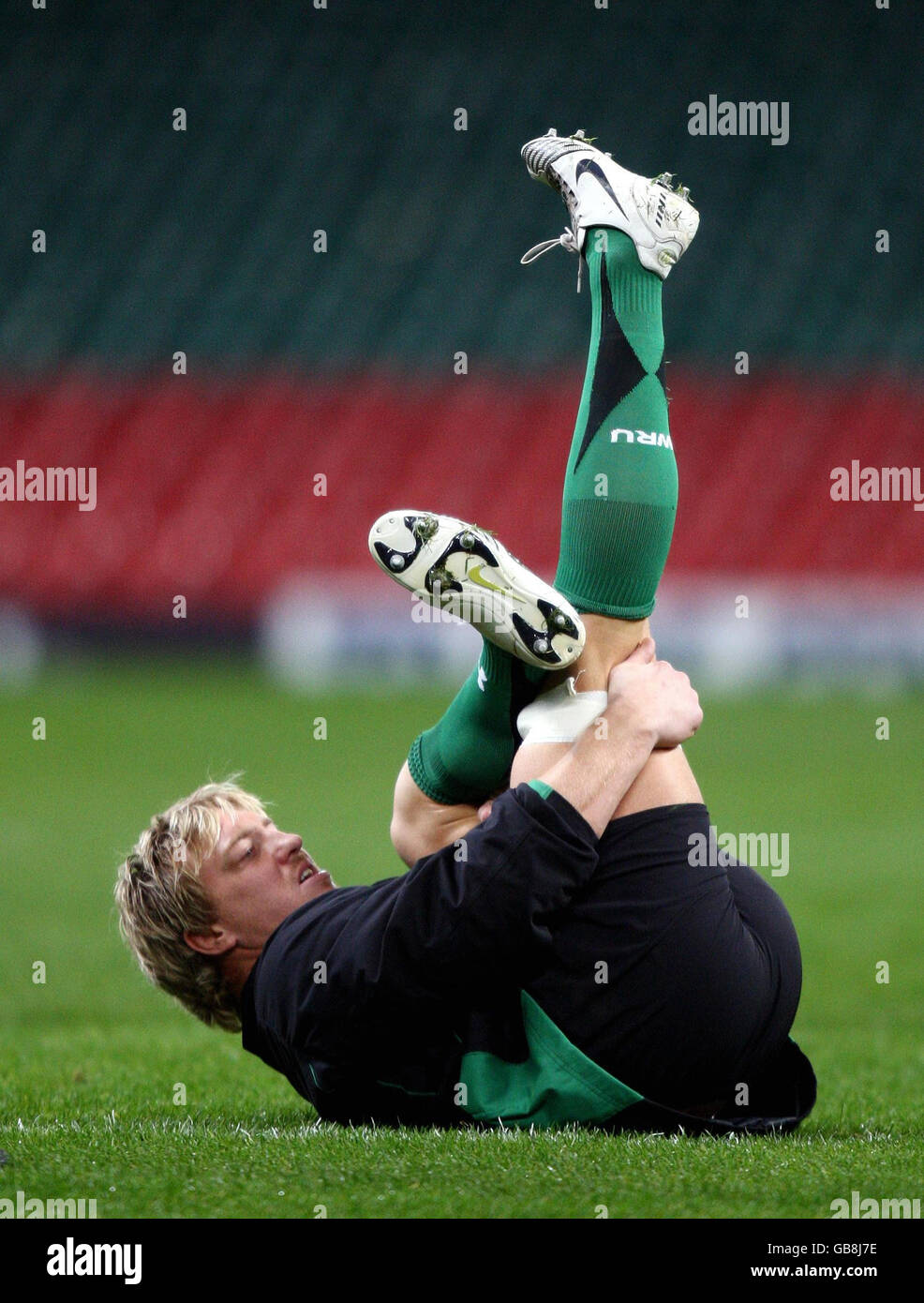 Rugby Union - Wales Training - Millennium Stadium. Wales' Andy Powell ...