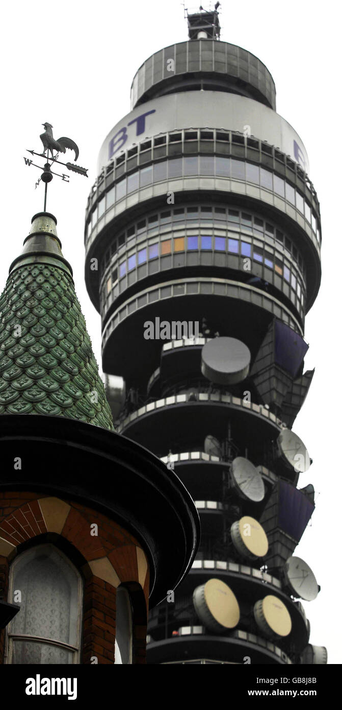 A general view of the Telecom Tower in central London Stock Photo - Alamy