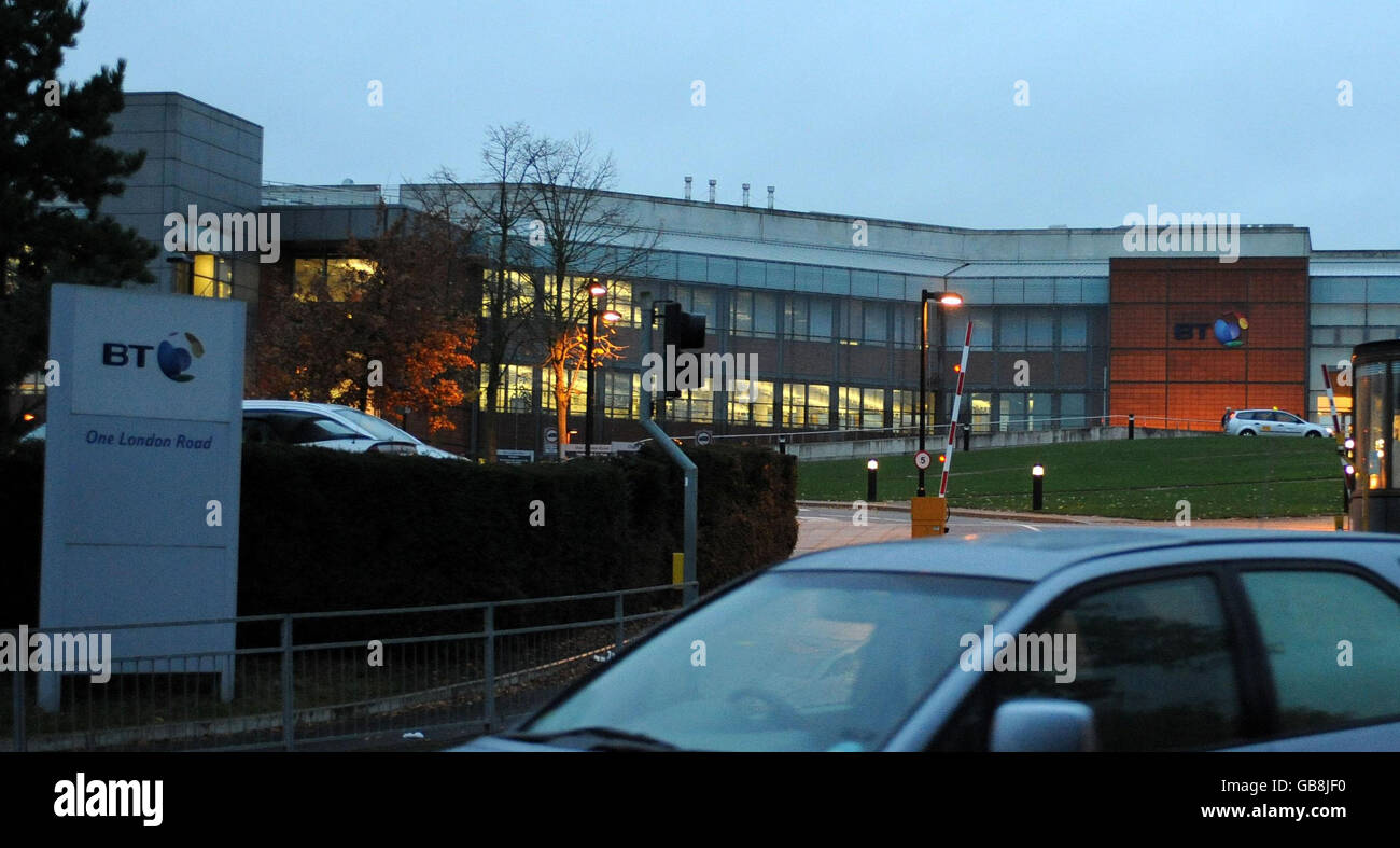 A general view of the bt headquarters in brentwood hi-res stock ...