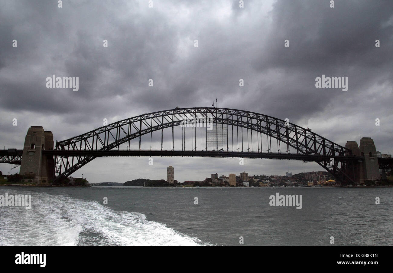 Sydney Harbour Bridge and Circular Quay, Sydney Australia Stock Photo ...
