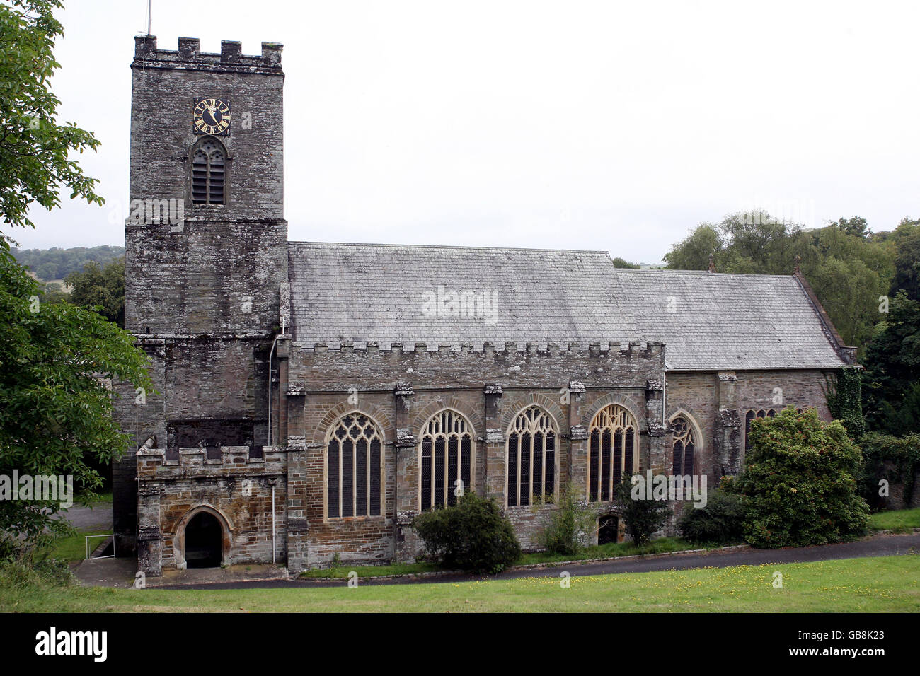 The church at st germans in cornwall hi-res stock photography and ...