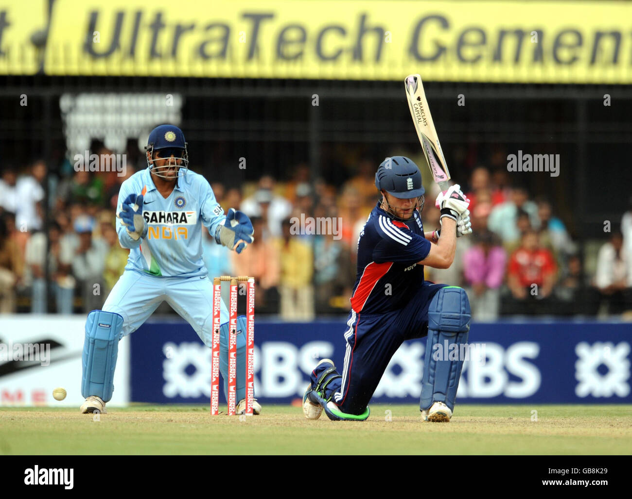 Lbw second one day international nehru stadium in indore hi-res stock ...