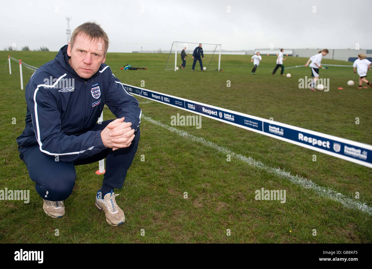 Soccer - FA Respect Barrier Launch - Holgate Sports College Stock Photo ...