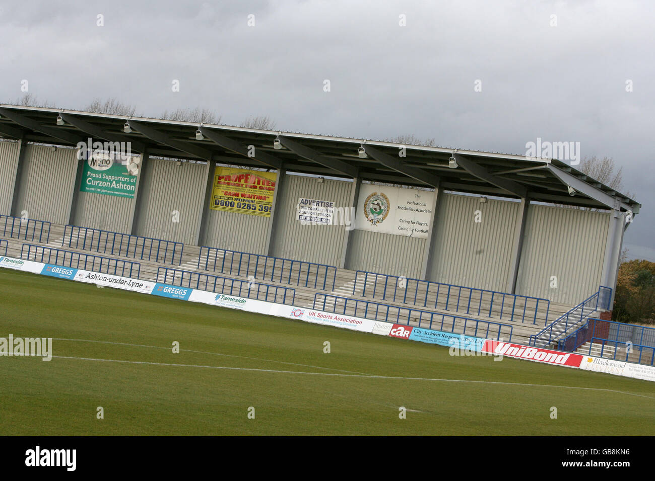 Soccer fa cup first round curzon city the tameside stadium hi-res stock ...