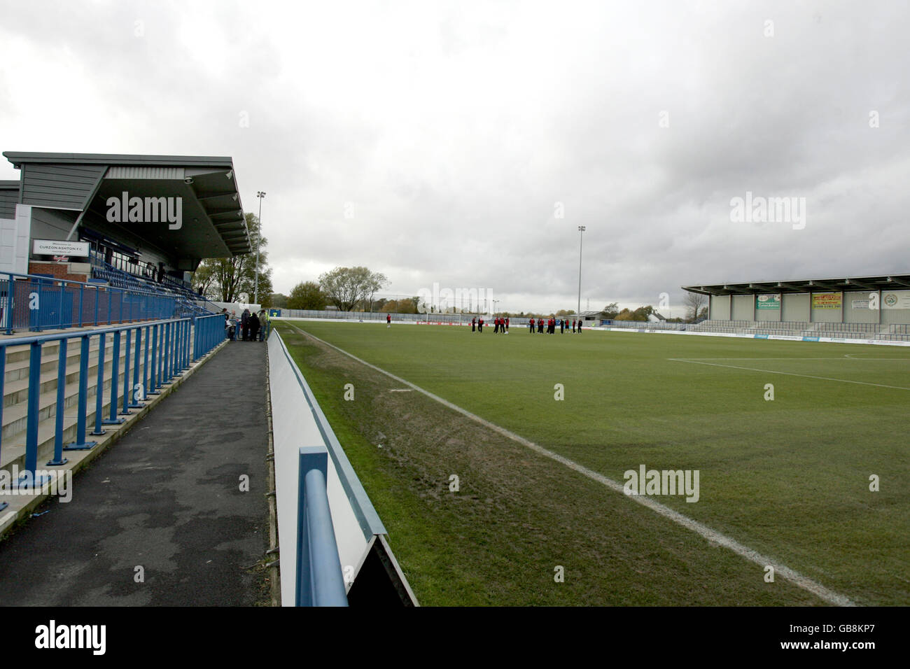 A general view of The Tameside Stadium, home of Curzon Ashton Stock ...