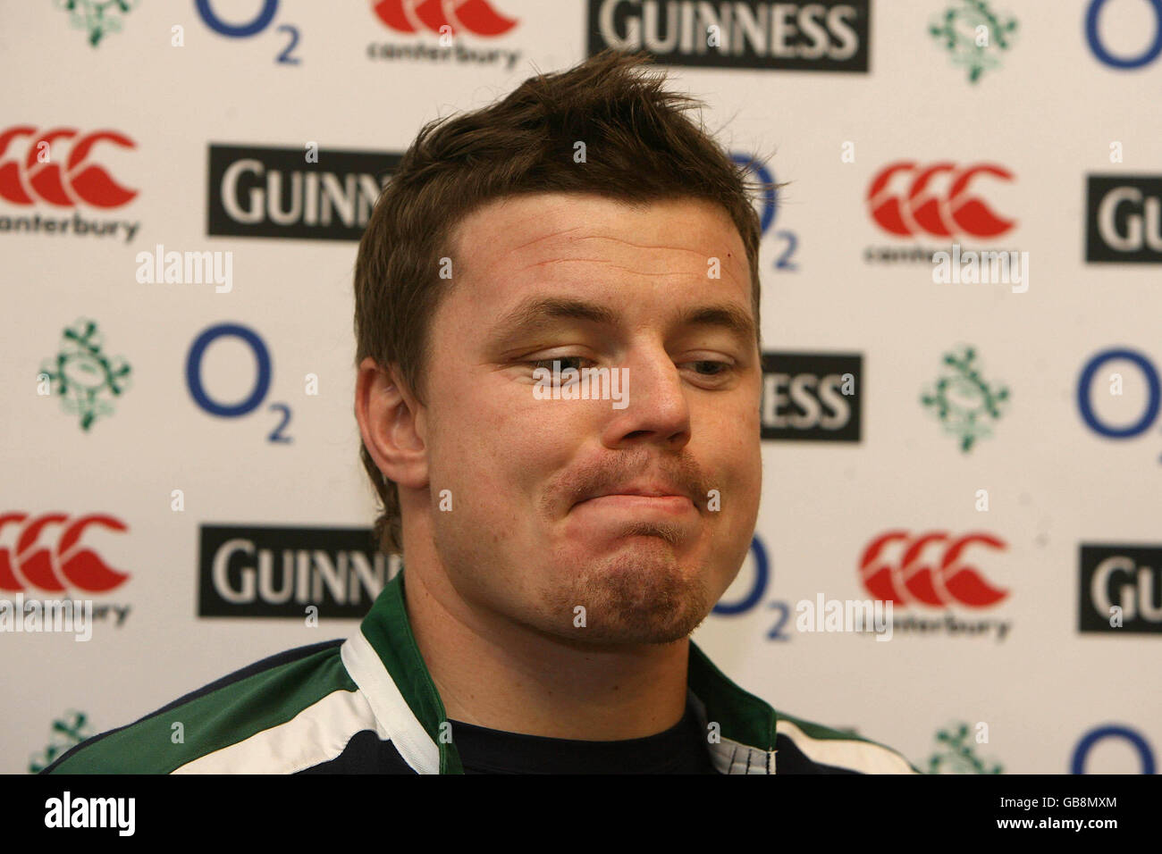 Rugby Union - Ireland Training Session - Croke Park. Ireland's Captain ...