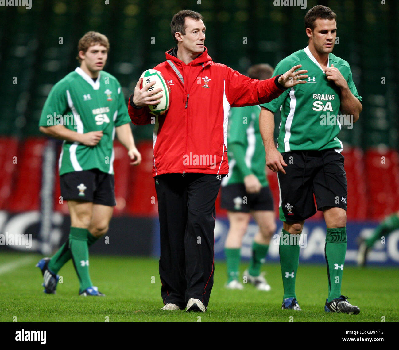 Wales' Assistant coach Rob Howley during a training session at ...