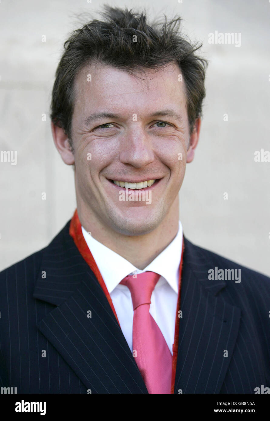Great Britain's Steve Williams, Mens Four gold medallist poses for the ...