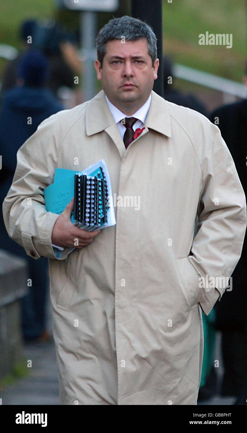 Frank Mulholland arrives at Dundee Sheriff court where handyman Peter ...