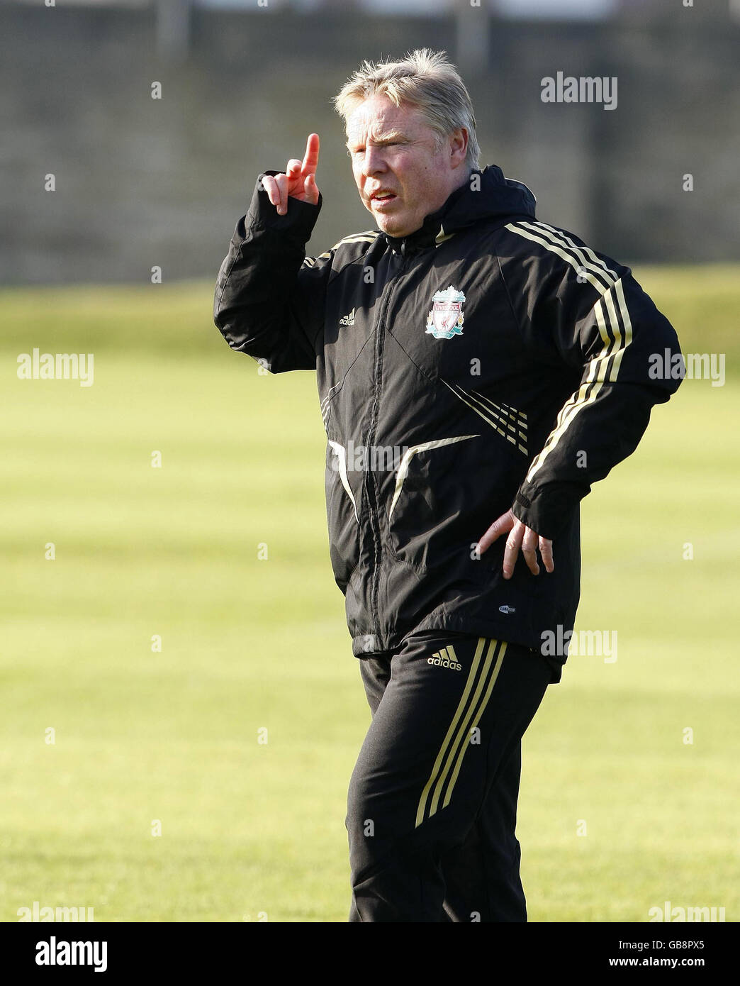 Liverpool assistant manager Sammy Lee during a training session at ...