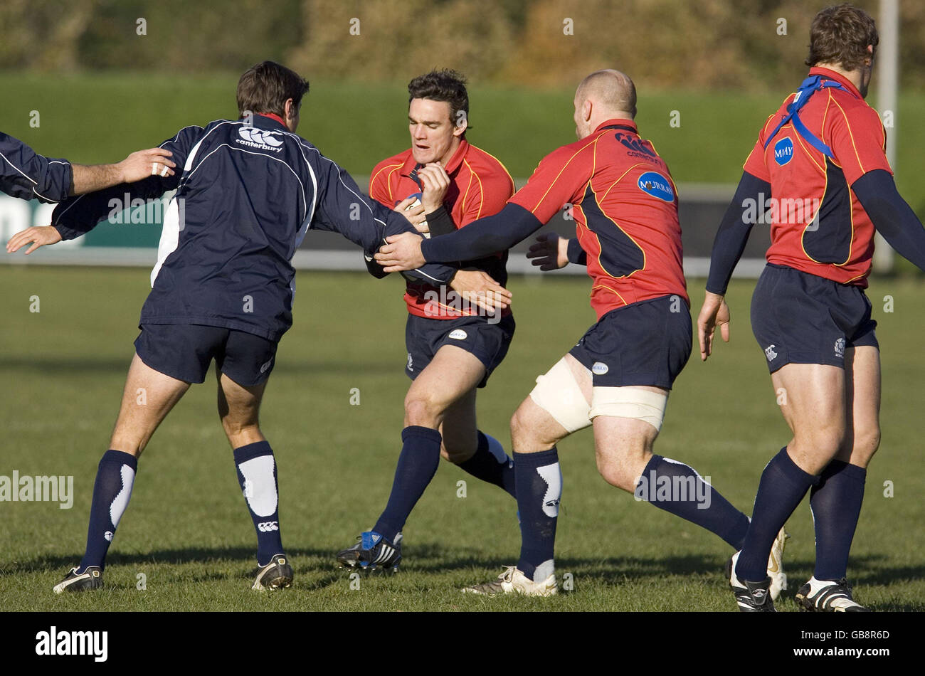 Max evans during training session at watsonians myreside stand pitch hi ...