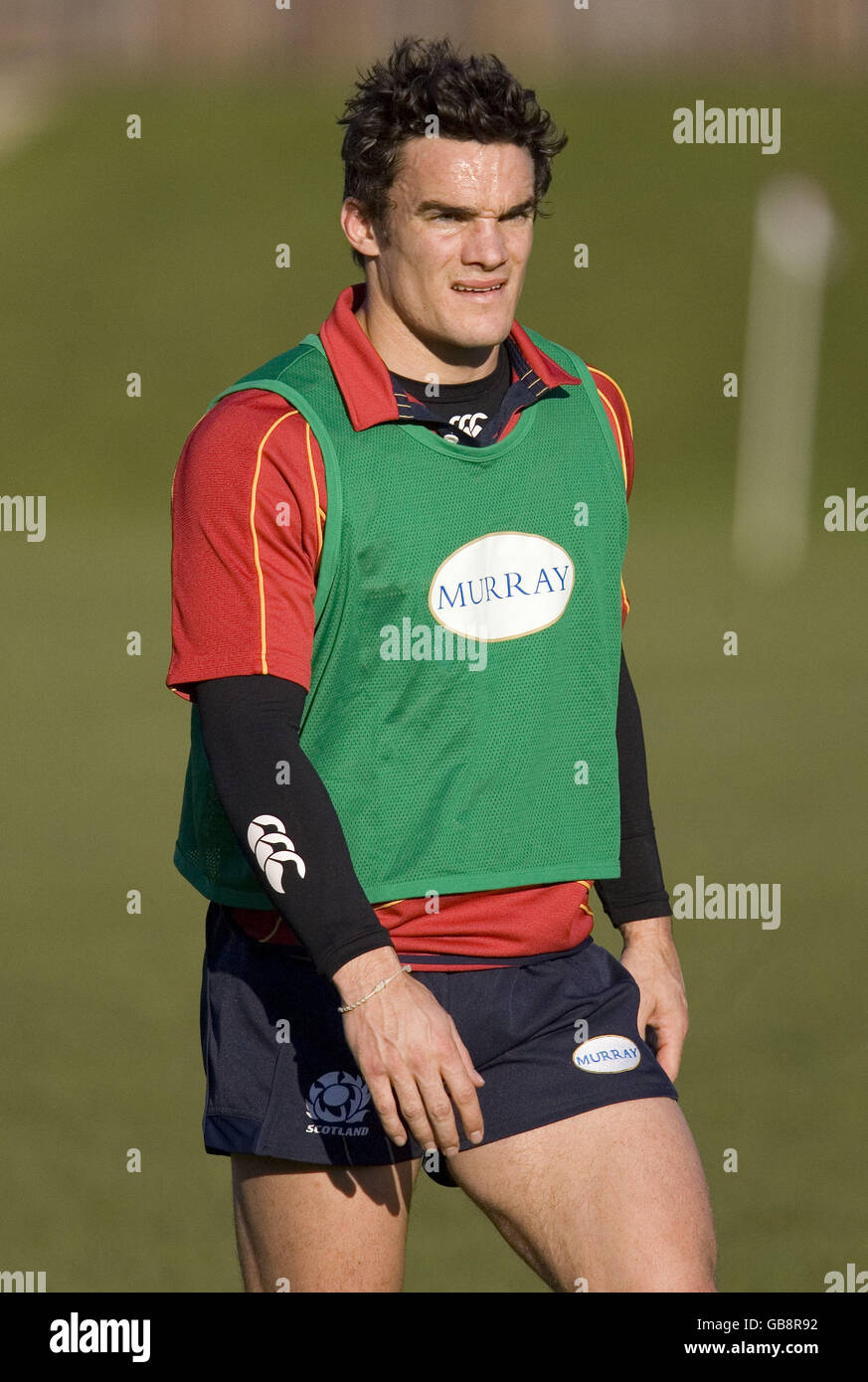 Max Evans during a training session at Watsonians' Myreside Stand Pitch ...