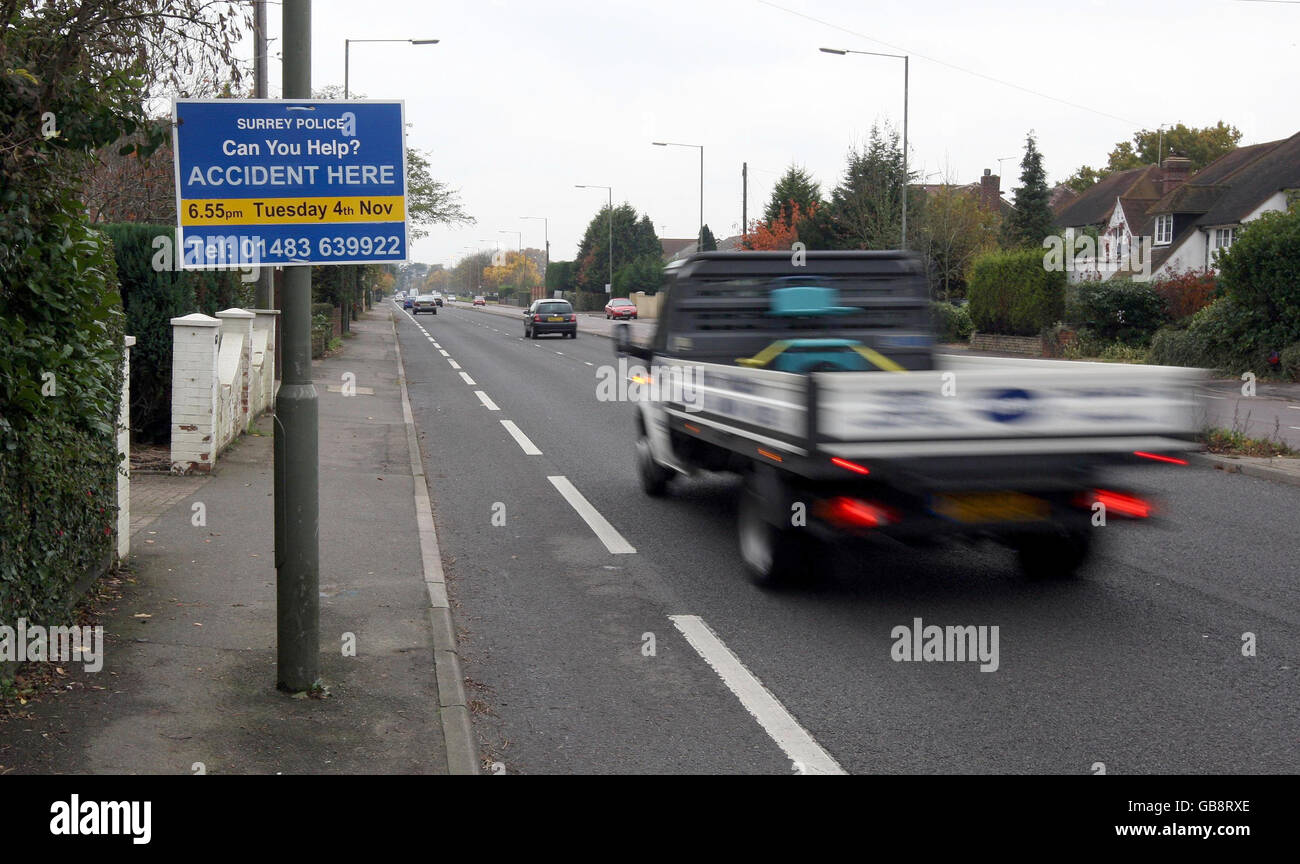 The scene where a marked Ford Mondeo police car, responding to an ...