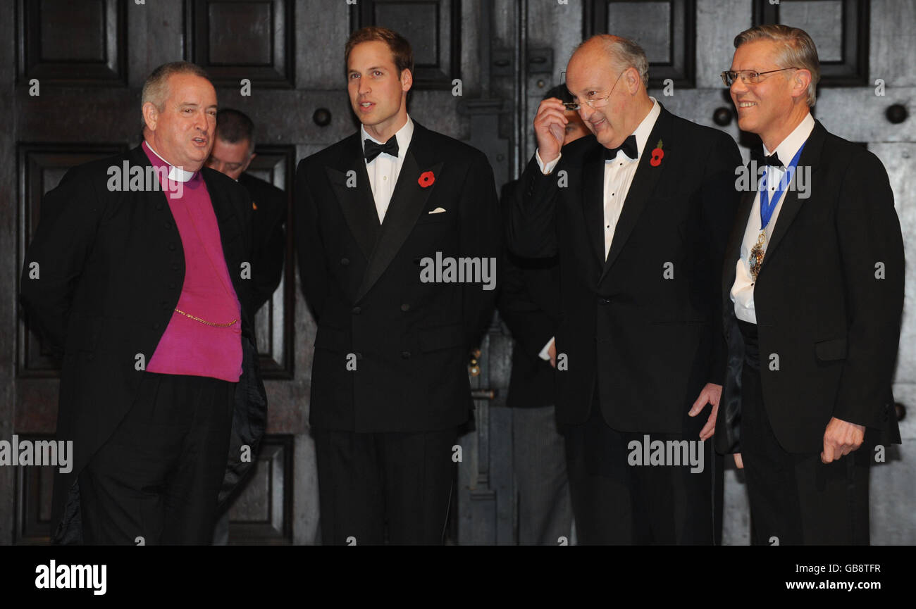 (left to right) The Dean of St Paul's Cathedral, Graeme Knowles, Prince ...