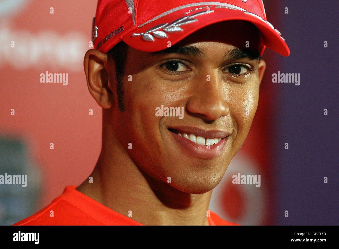 Lewis Hamilton launches the Blackberry Storm - London Stock Photo - Alamy