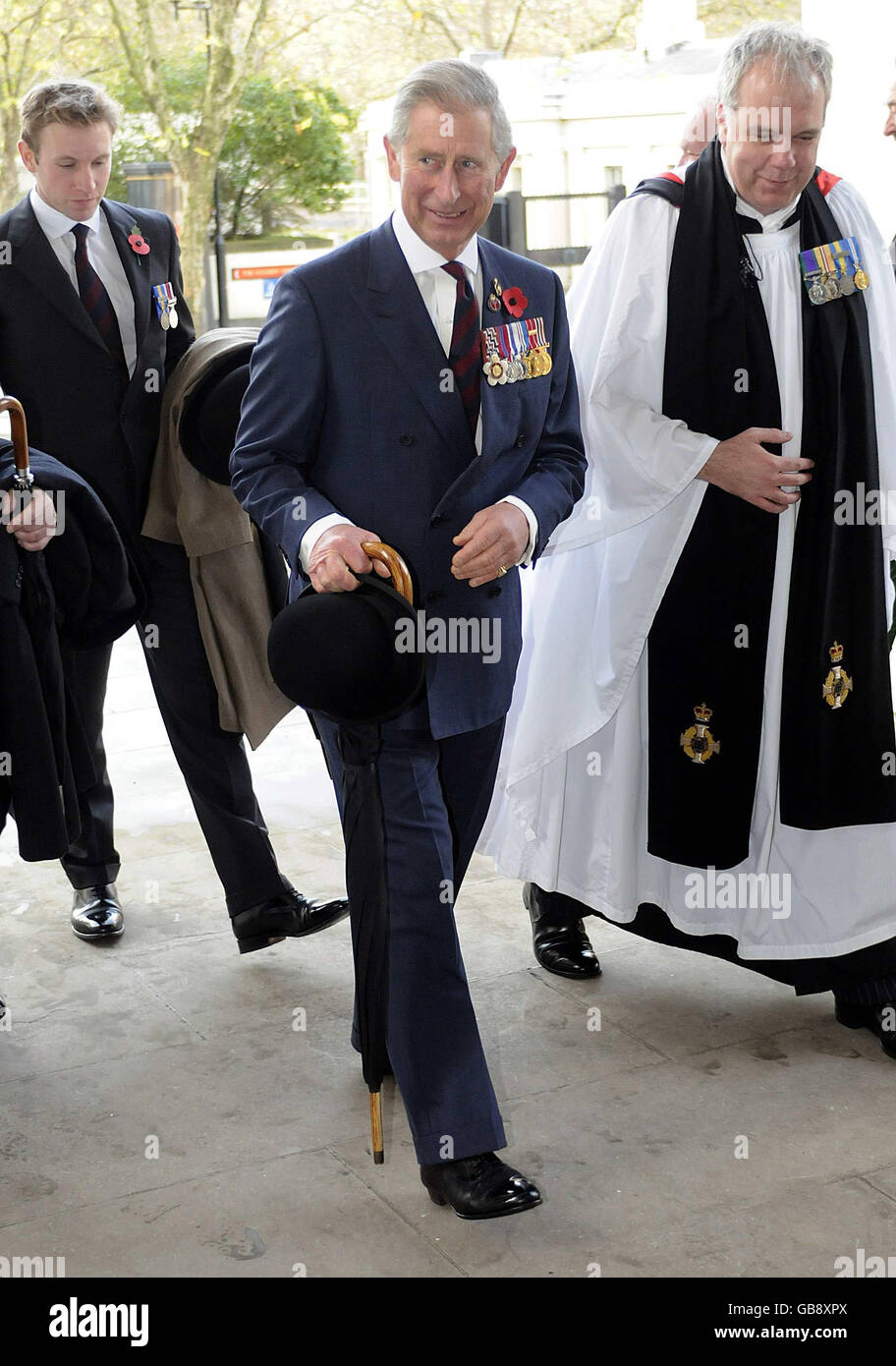The Prince of Wales as commander-in-chief of the Welsh Guards attends a ...