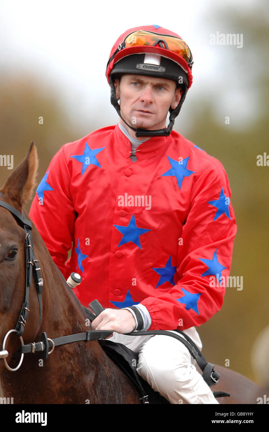 Jockey robert havlin at southwell racecourse hi-res stock photography ...