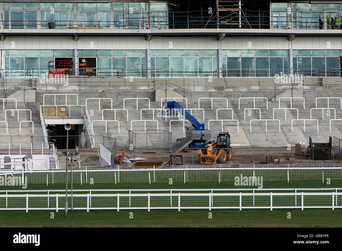 General view of the grandstand at epsom downs racecourse hi-res stock ...