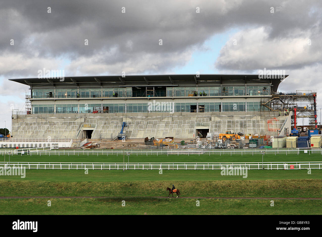 Horse Racing - Grandstand Redevelopment - Epsom Downs Racecourse Stock ...