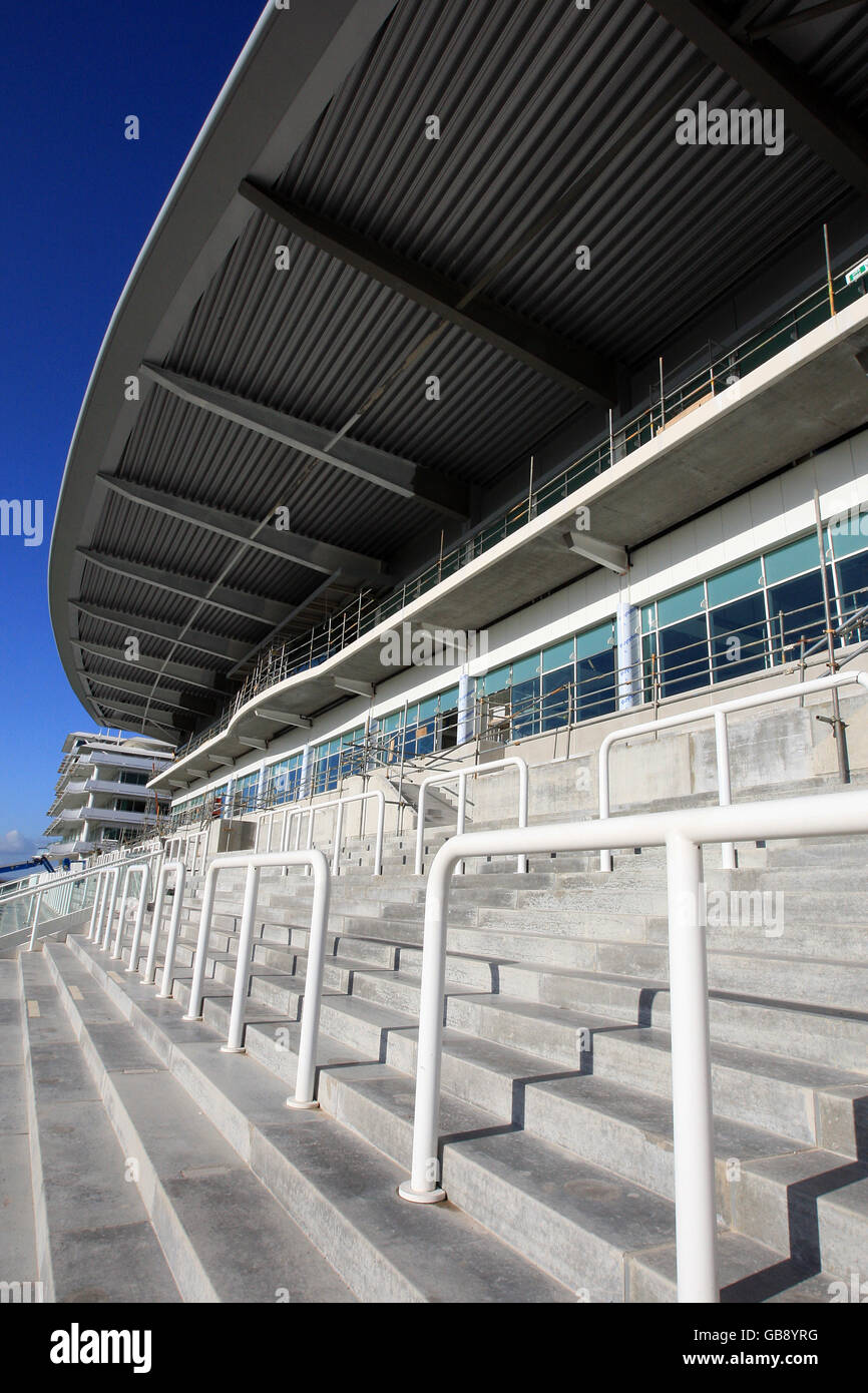 General view of the new grandstand at epsom downs racecourse hi-res ...