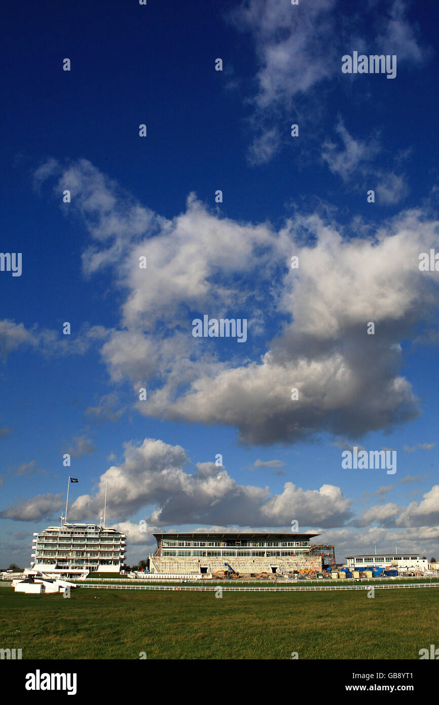 Horse Racing - Grandstand Redevelopment - Epsom Downs Racecourse Stock ...