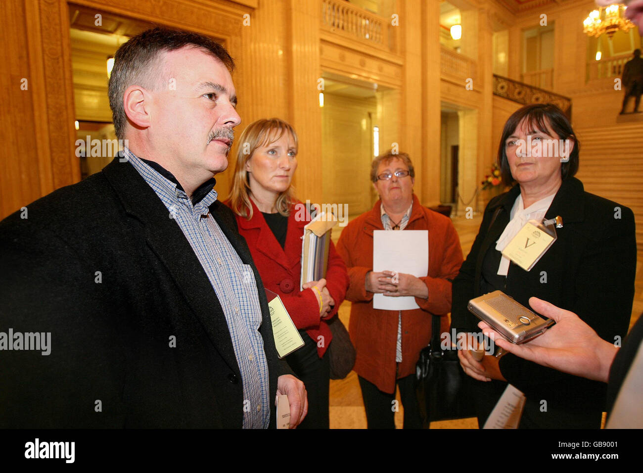 From left to right anne morgan whose brother seamus ruddy hi-res stock ...