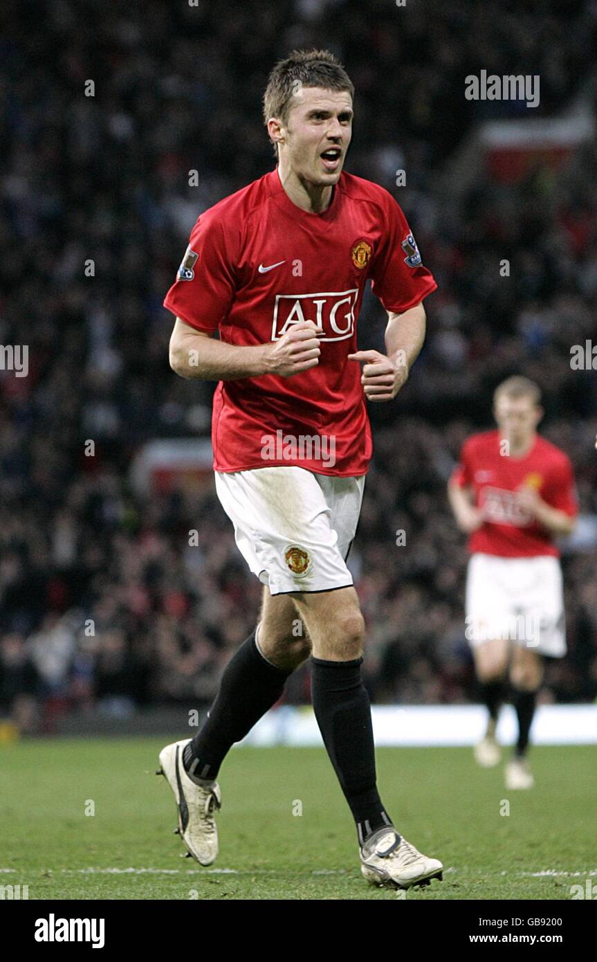 Celebrates scoring with michael carrick hi-res stock photography and ...