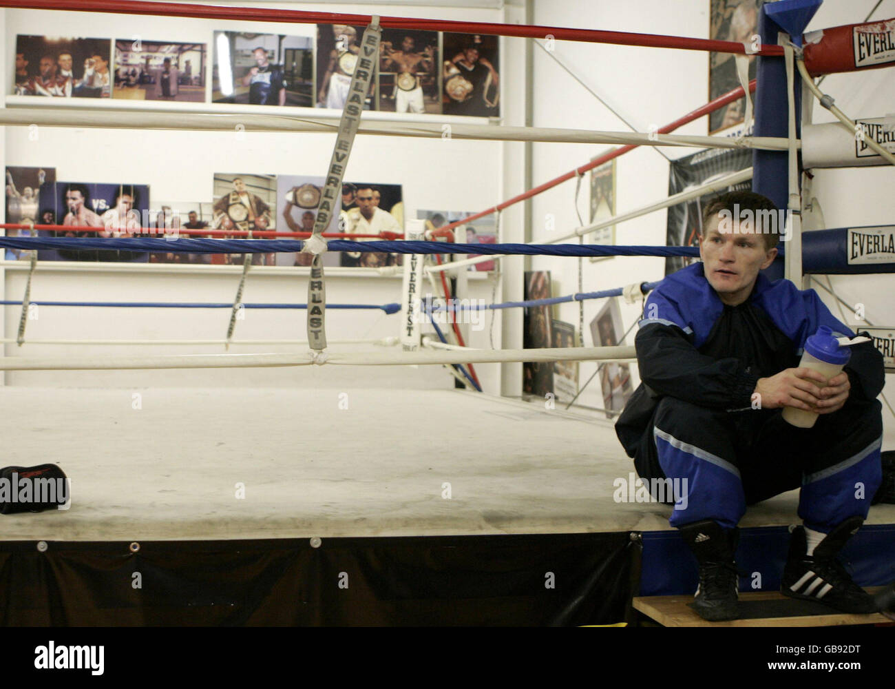 Boxing - Ricky Hatton Media Work Out - IBA Gym Stock Photo - Alamy