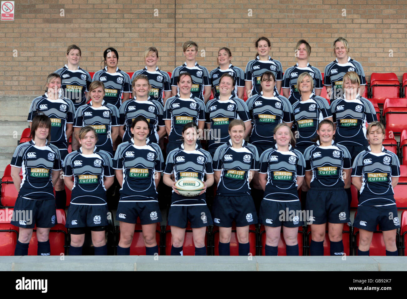 Rugby Union - Scotland Women - Photocall. Scotland team group Stock ...