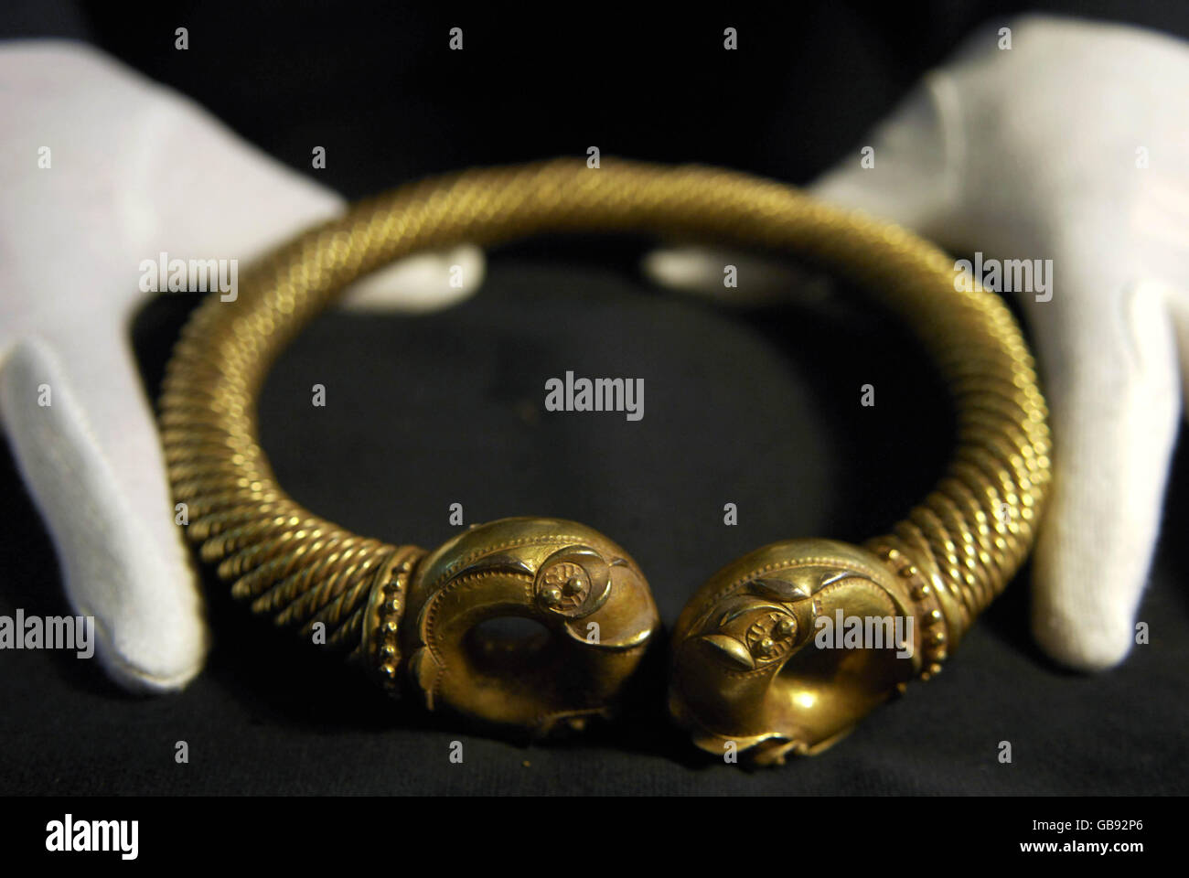 British Museum showcases treasure finds Stock Photo - Alamy