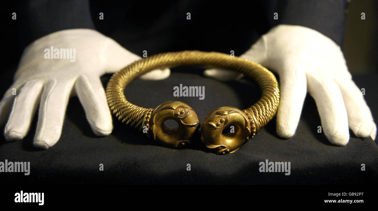 British Museum showcases treasure finds Stock Photo - Alamy