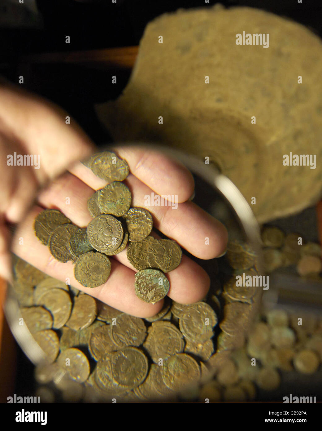 British Museum showcases treasure finds Stock Photo - Alamy