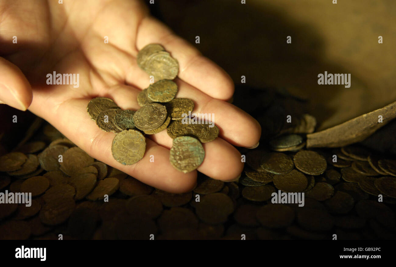 British Museum showcases treasure finds Stock Photo - Alamy