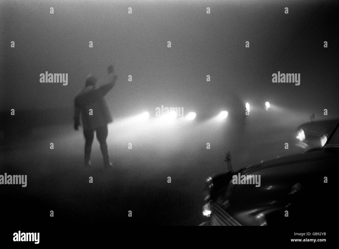 Weather - Fog Scenes - Bristol - 1970 Stock Photo - Alamy