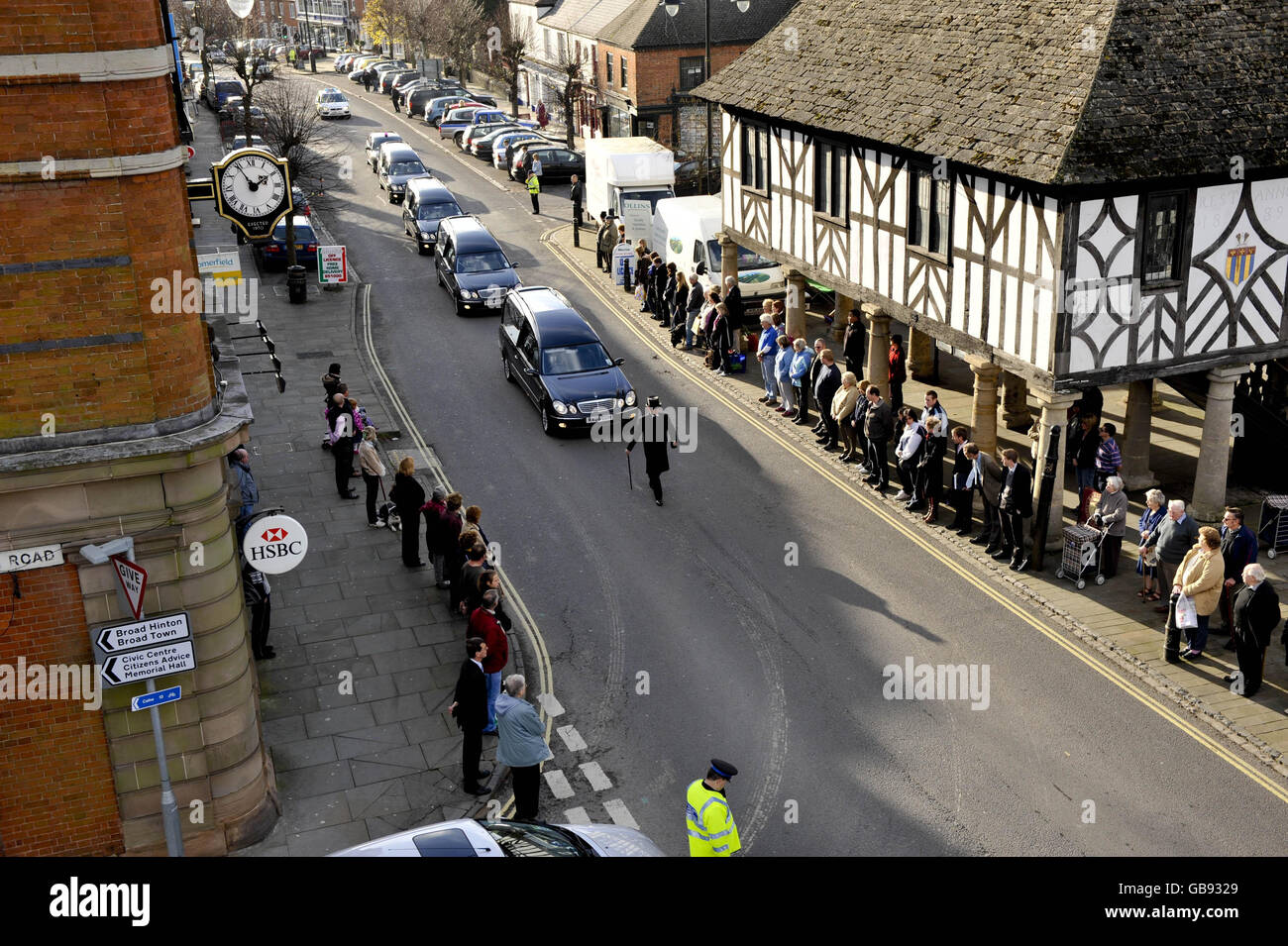 Three hearses (note that the fourth is empty) carry Colour Sergeant ...