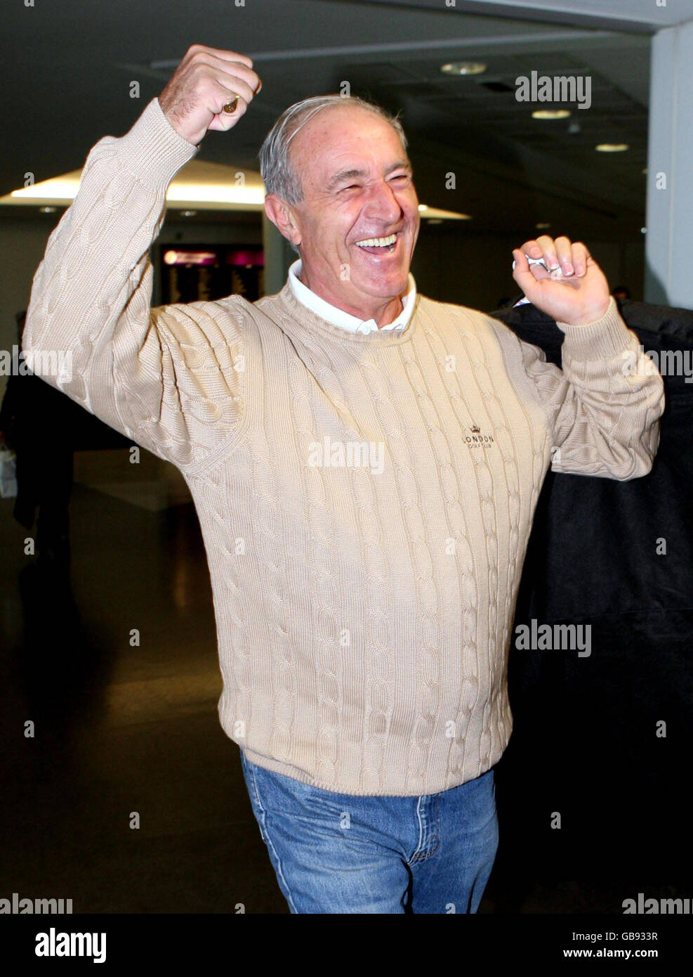Strictly Come Dancing judge Len Goodman arrives at Heathrow airport ...