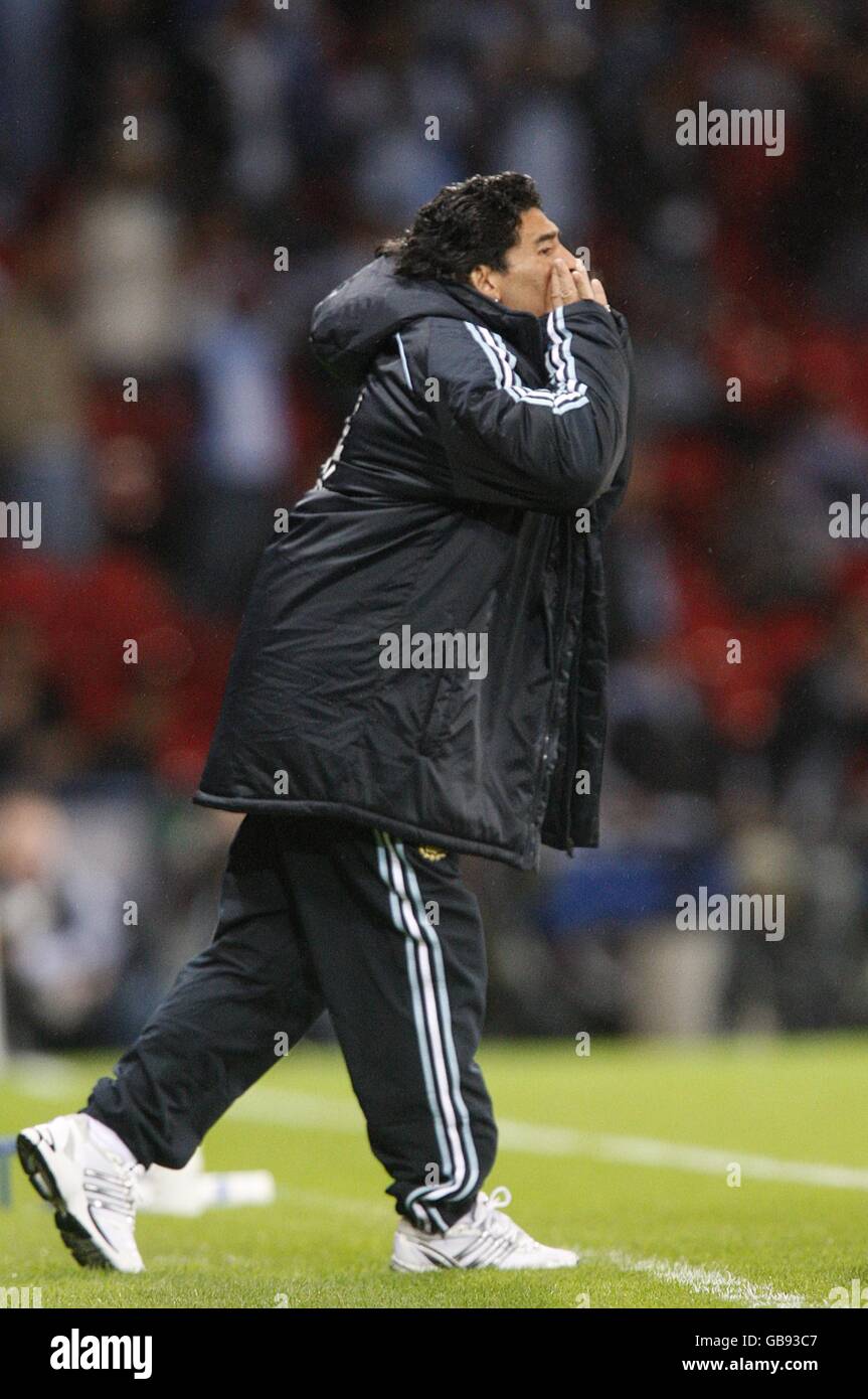 Soccer - International Friendly - Scotland v Argentina - Hampden Park. Argentina manager Diego ...