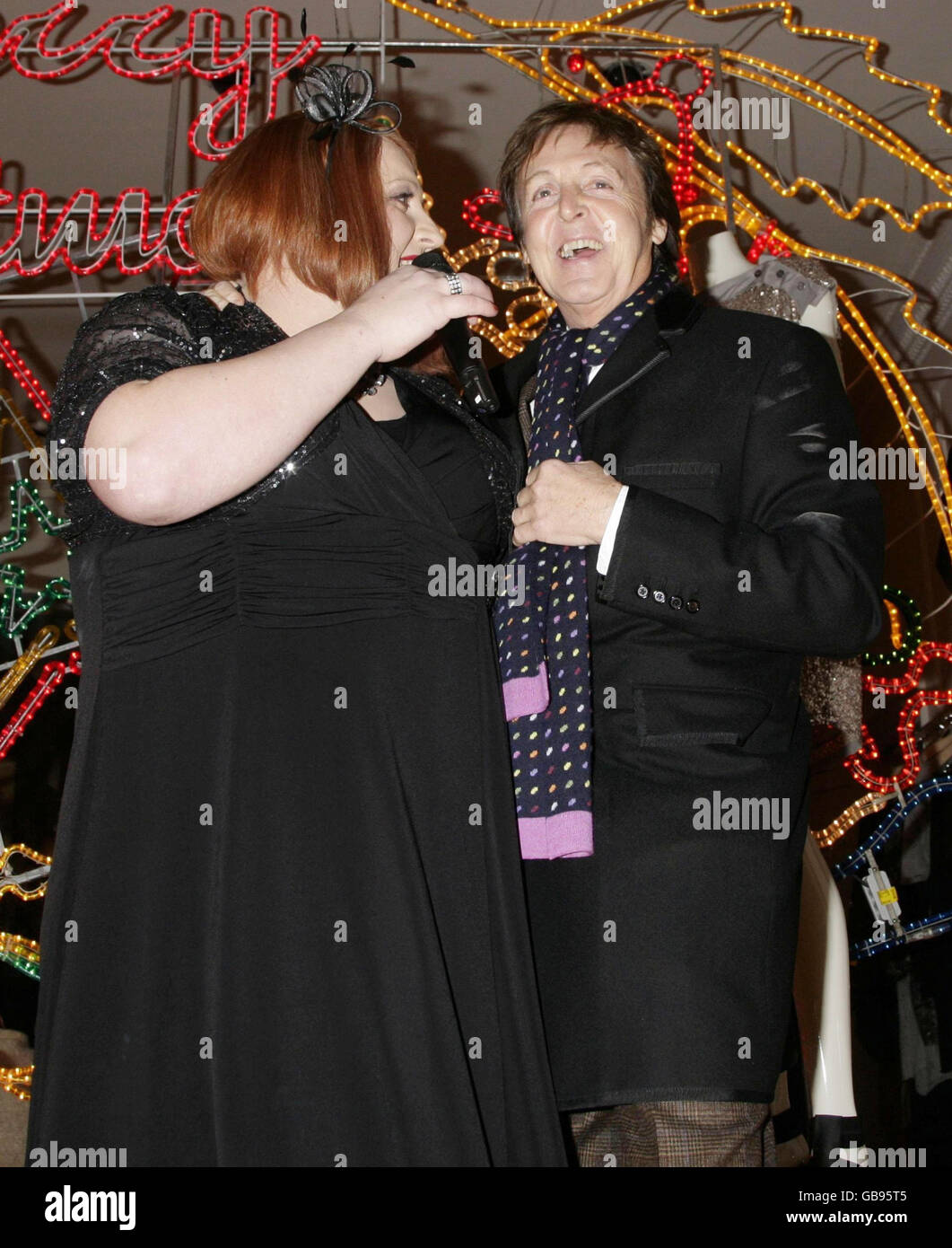 Stella mccartney turns on christmas lights hi-res stock photography and ...