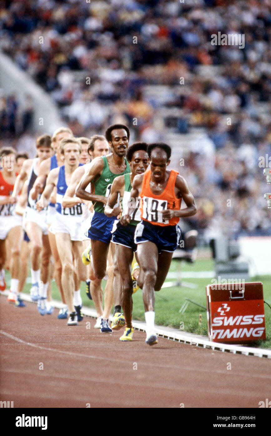 Athletics - Moscow Olympic Games 1980 - Men's 10000m Final. Ethiopia's ...
