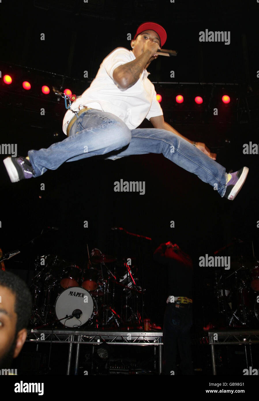 N.E.R.D Performance - London. Pharrell Williams of N.E.R.D performing ...