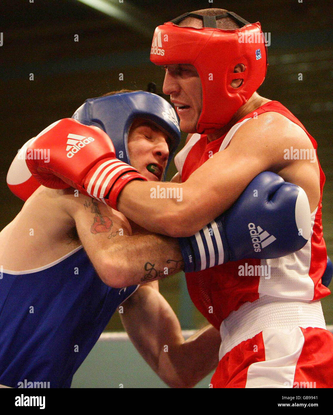Irelands johnny joyce in action against hungarys gyula kate hi-res ...