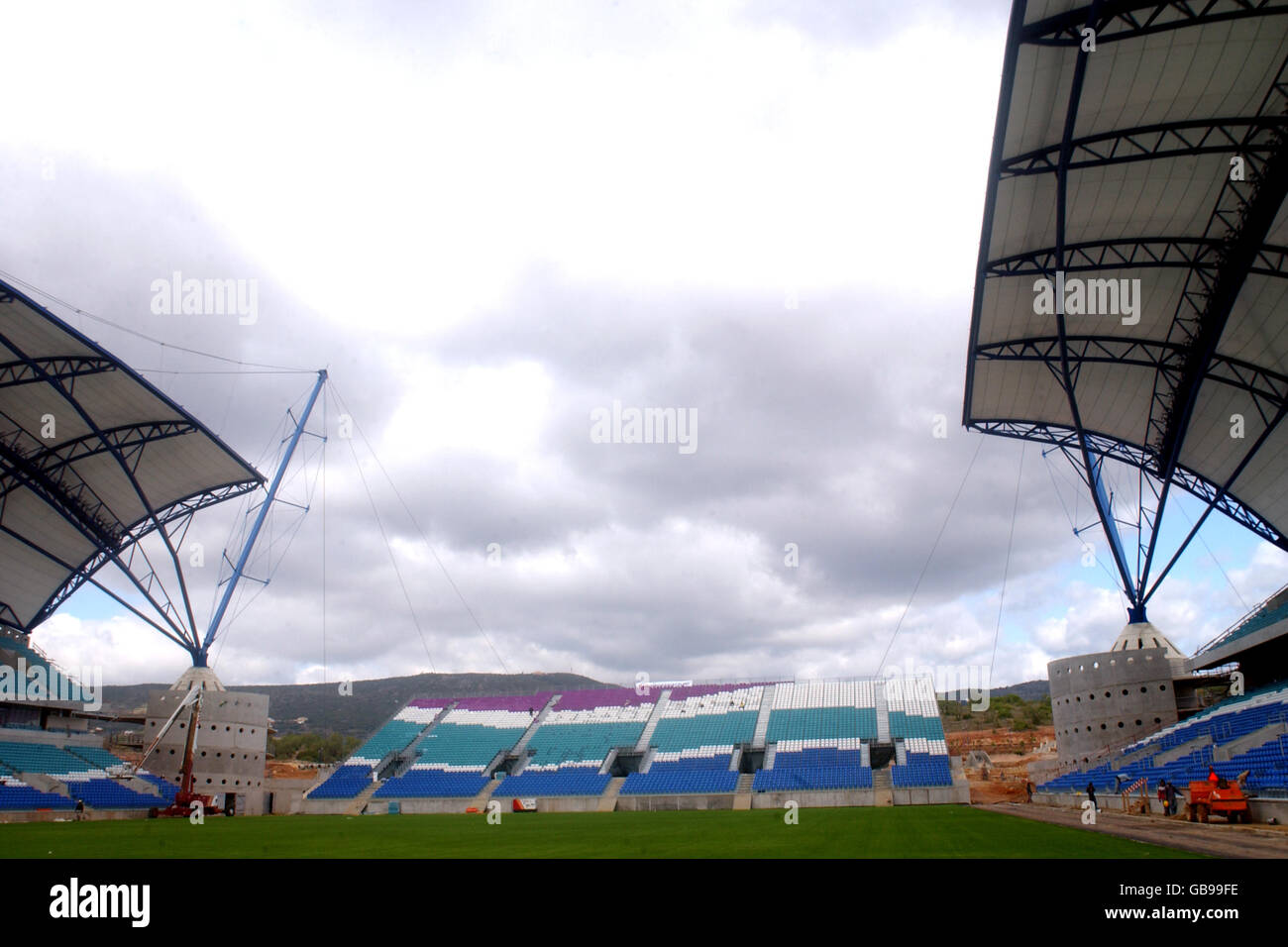 A general view of the Algarve Stadium, Faro. The stadium is still under ...