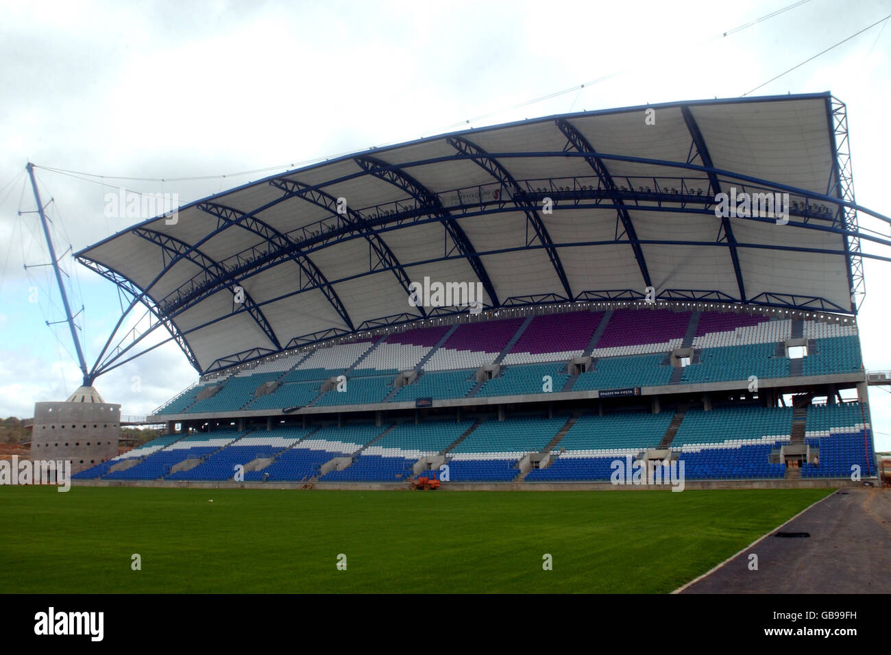 A general view of the Algarve Stadium, Faro. The stadium is still under ...