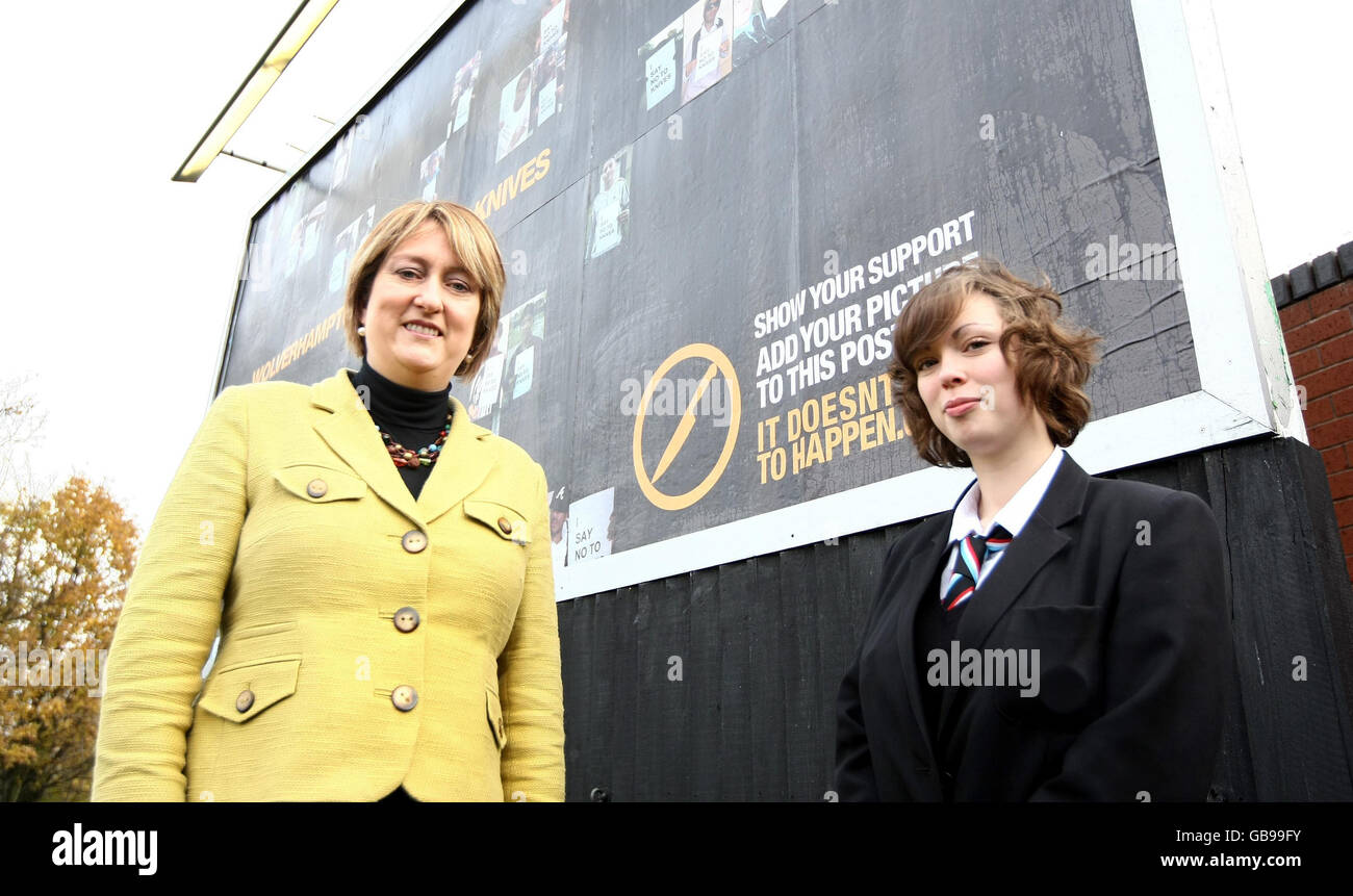Anti-knife crime billboard campaign Stock Photo - Alamy
